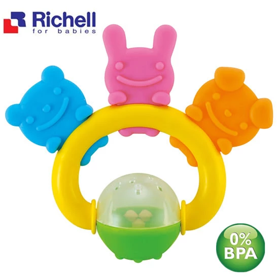 Mama Outlet - - 日本Richell 音樂牙膠 乳齒訓練器 (動物組合) - 嬰兒用品 | 母嬰用品 | 孕婦用品專門店 | 嬰兒用品網購
