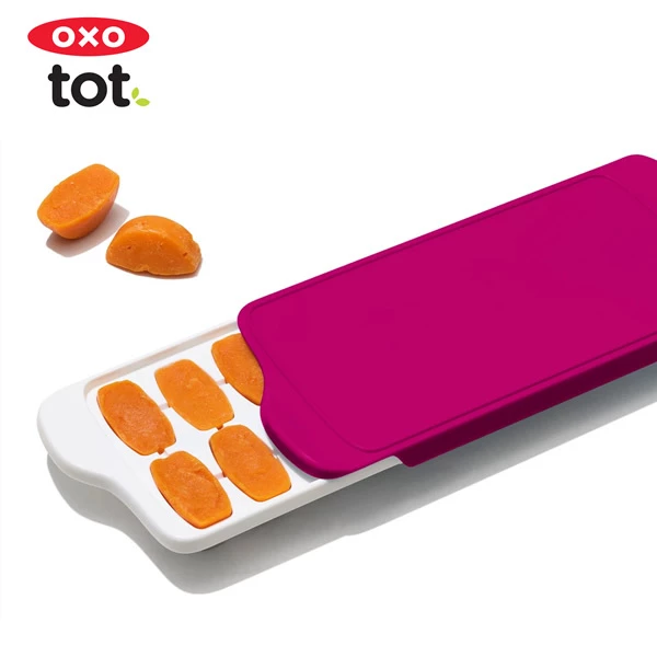 Mama Outlet - - 美國OXO TOT 嬰兒食物冷存格連矽膠蓋-22ml X 14格;粉紅; - 嬰兒用品 | 母嬰用品 | 孕婦 ...