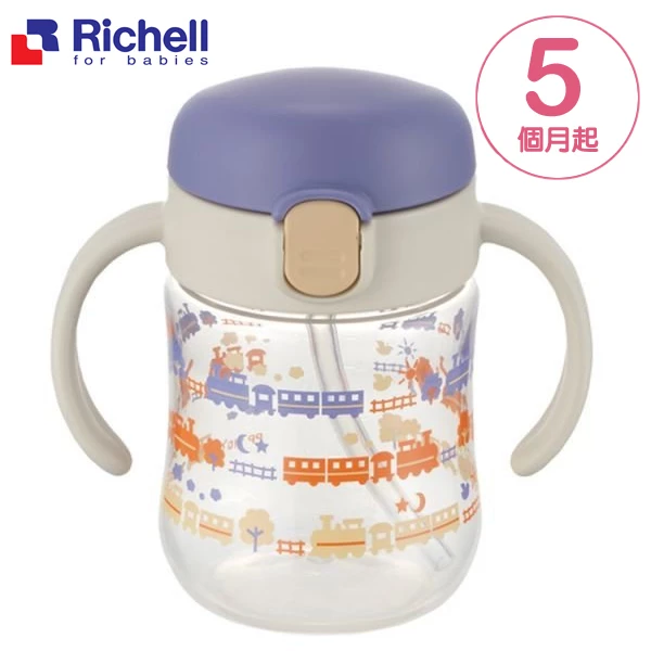 Mama Outlet - - 日本Richell TLI 第一階段兩用吸管水杯-火車 200ml - 嬰兒用品 | 母嬰用品 | 孕婦用品專門店 | 嬰兒用品網購