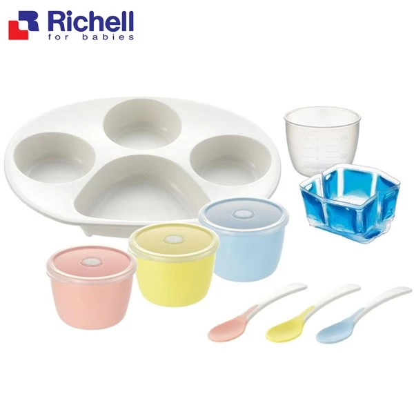 Mama Outlet - - 日本Richell TLI 離乳食初期餐具套裝 - 嬰兒用品 | 母嬰用品 | 孕婦用品專門店 | 嬰兒用品網購