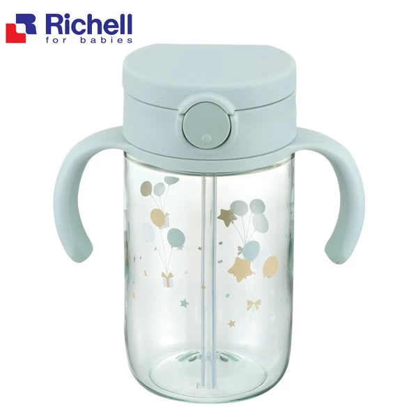 Mama Outlet - - 日本Richell Axstars 吸管水杯-淺藍 320ml - 嬰兒用品 | 母嬰用品 | 孕婦用品專門店 | 嬰兒用品網購