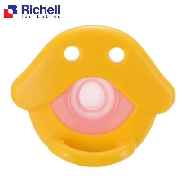 Mama Outlet - - 日本Richell 全矽膠安撫奶嘴連收納盒(0個月以上)-小鴨 - 嬰兒用品 | 母嬰用品 | 孕婦用品專門店 | 嬰兒用品網購