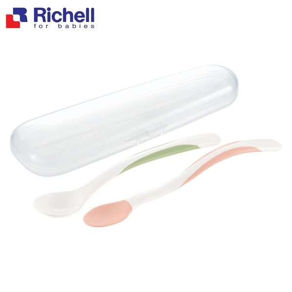 Mama Outlet - - 日本Richell TLI 嬰兒餵食匙-兩支裝連盒 - 嬰兒用品 | 母嬰用品 | 孕婦用品專門店 | 嬰兒用品網購