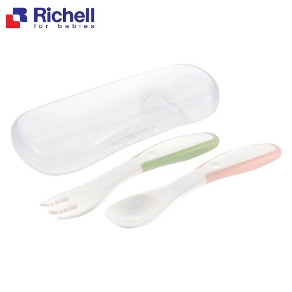 Mama Outlet - - 日本Richell TLI 嬰兒餵食匙叉套裝連收納盒 - 嬰兒用品 | 母嬰用品 | 孕婦用品專門店 | 嬰兒用品網購